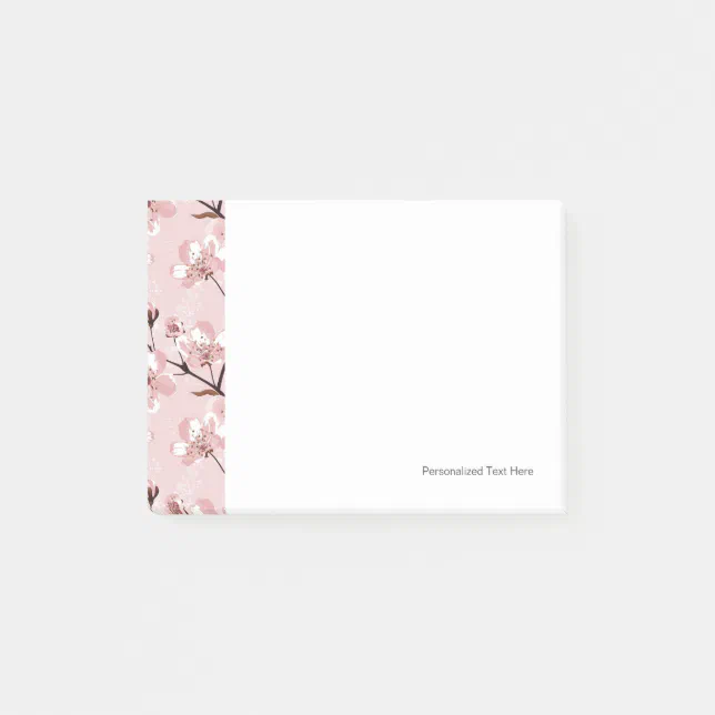 Cherry Blossom Flowers Pattern Post-it Notes | Zazzle