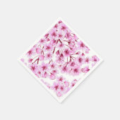 Cherry blossom pattern paper napkins | Zazzle