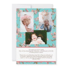 Cherry Blossom Photo Graduation Announcement | Zazzle