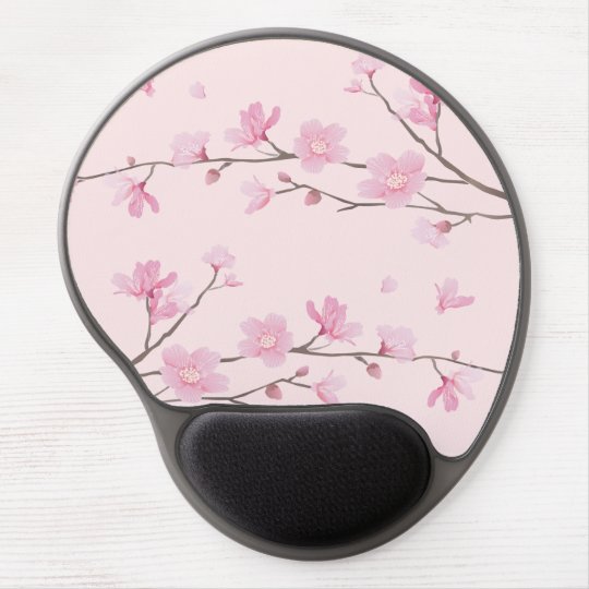 Cherry Blossom - Pink Gel Mouse Pad | Zazzle.com