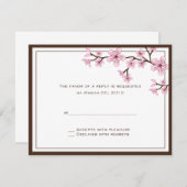Cherry Blossom RSVP Cards | Zazzle