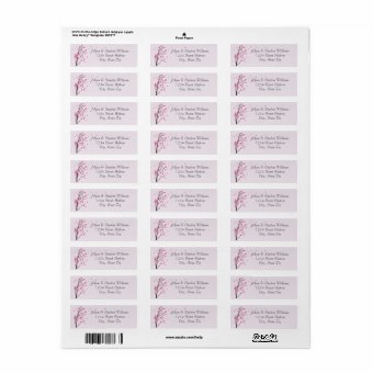 Cherry Blossom Stem - Return Address Labels | Zazzle