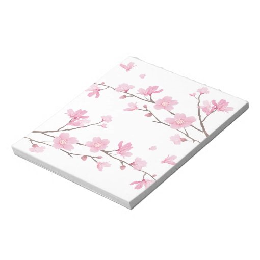 Cherry Blossom - Transparent-Background Notepad | Zazzle