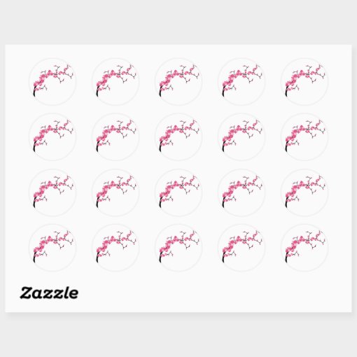 Cherry Blossom Tree Branch Stickers | Zazzle