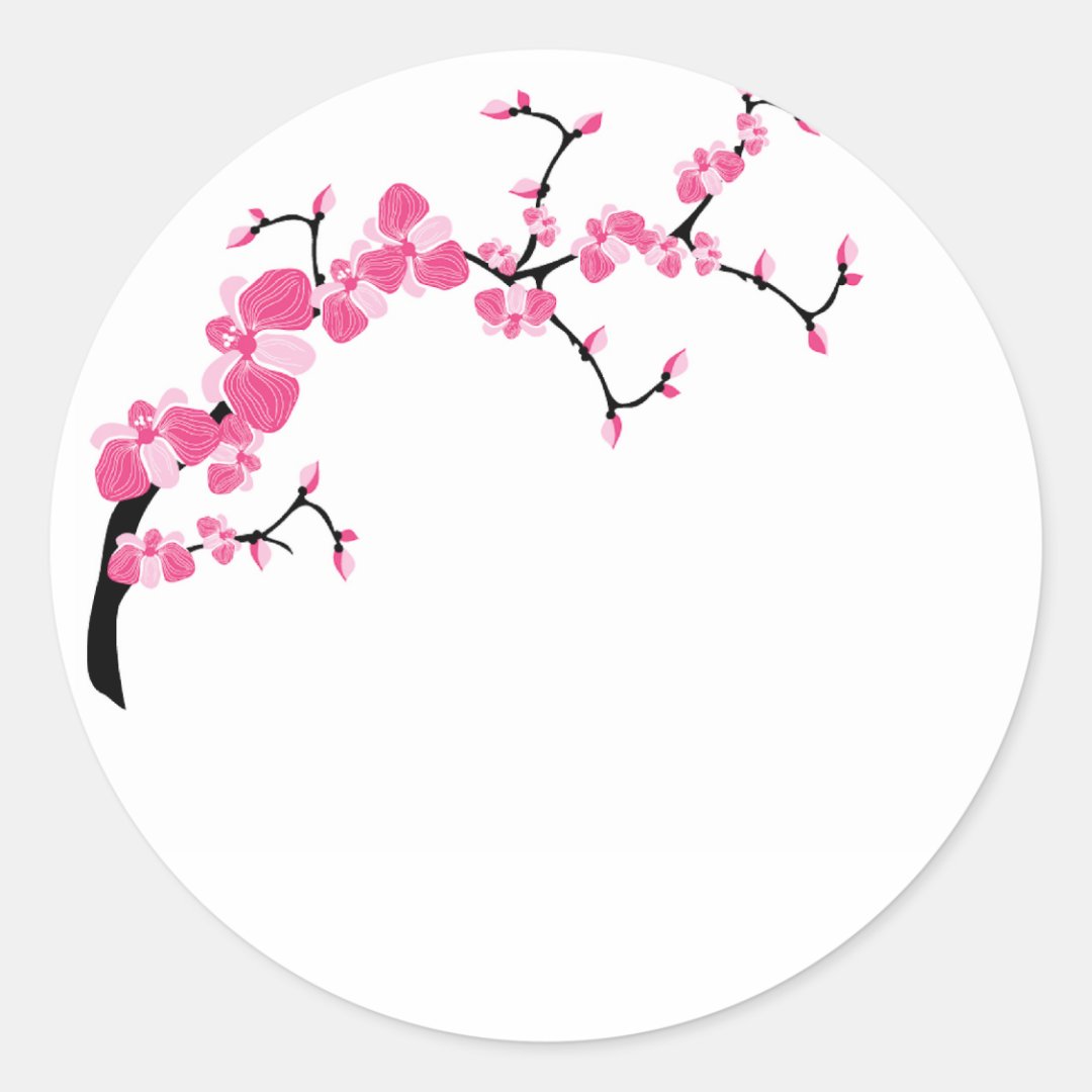 Cherry Blossom Tree Branch Stickers | Zazzle
