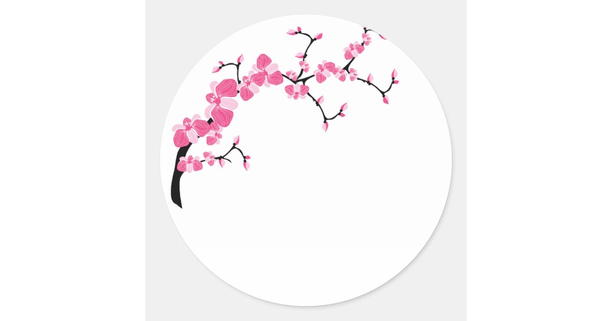 Cherry Blossom Tree Branch Stickers | Zazzle