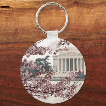 Cherry Blossom Washington DC Keychain | Zazzle