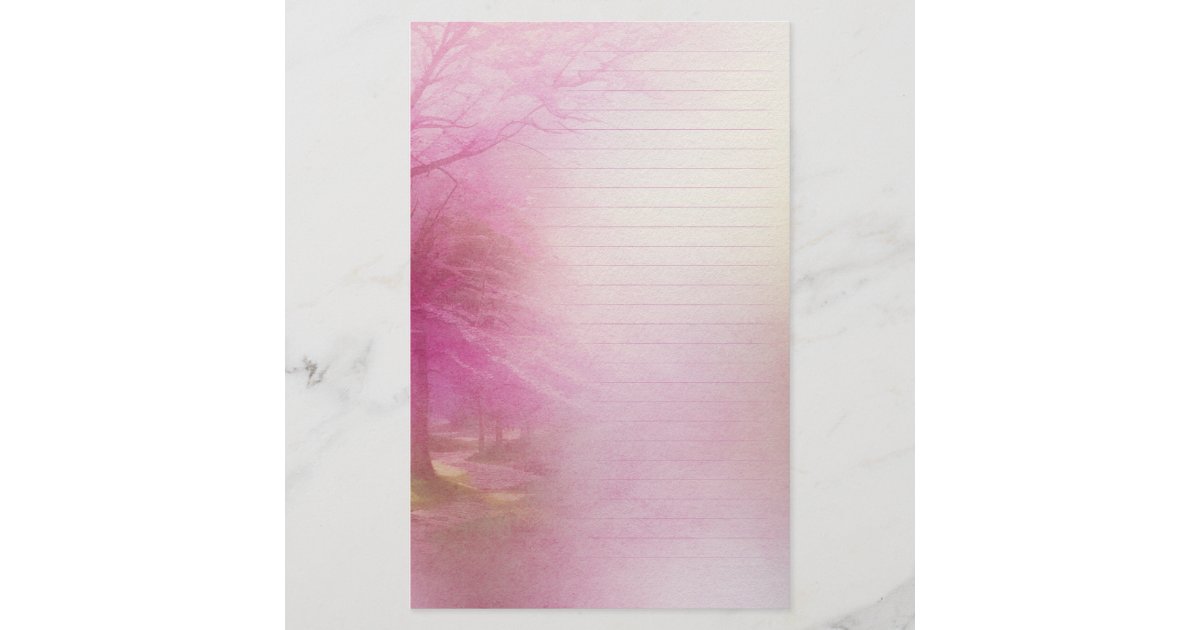 Cherry Blossom Writing Paper | Zazzle