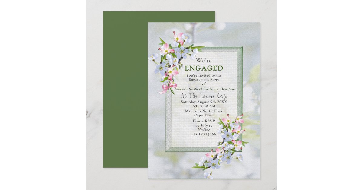 Cherry Blossoms Spring Party Invitation | Zazzle