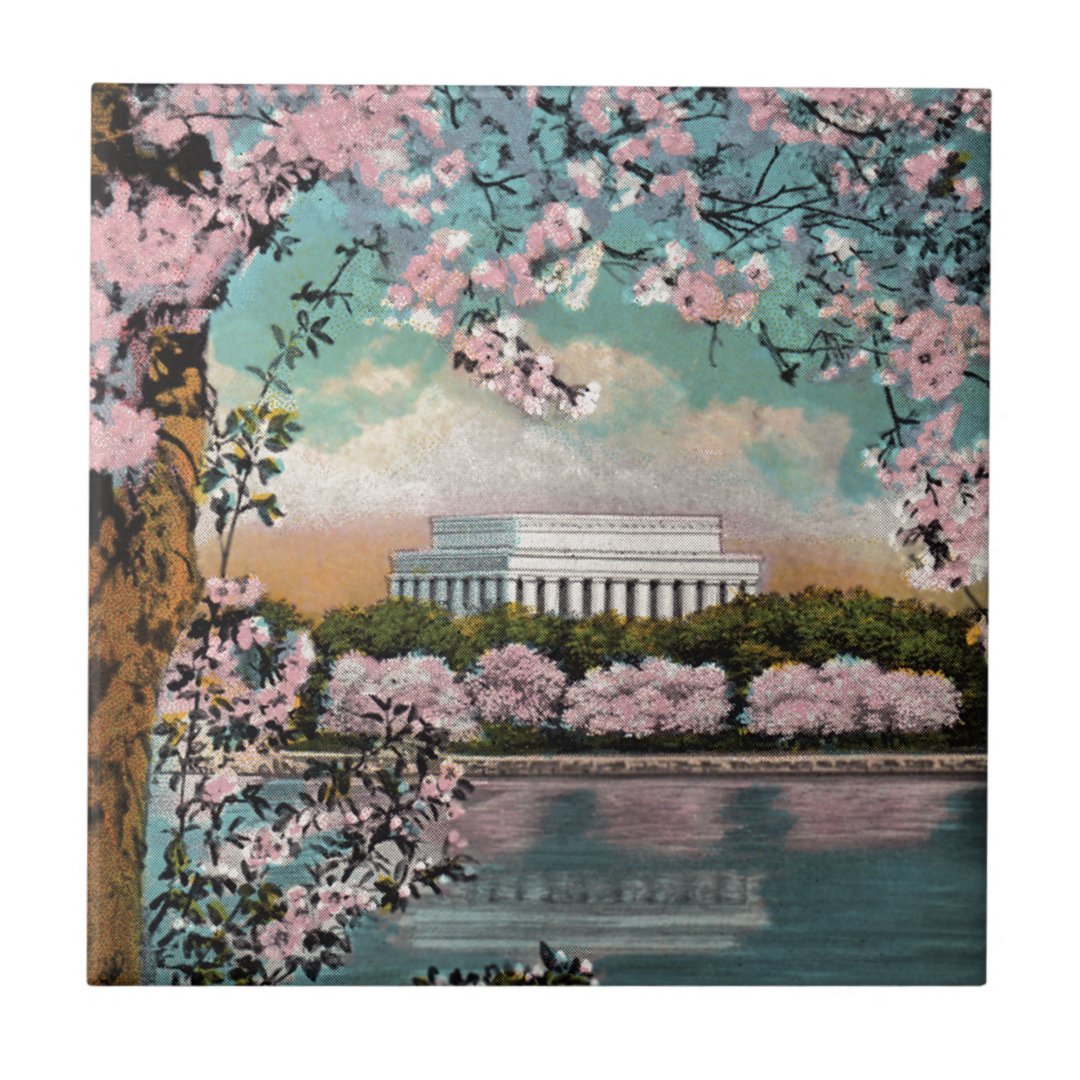 Cherry Blossoms Tile | Zazzle