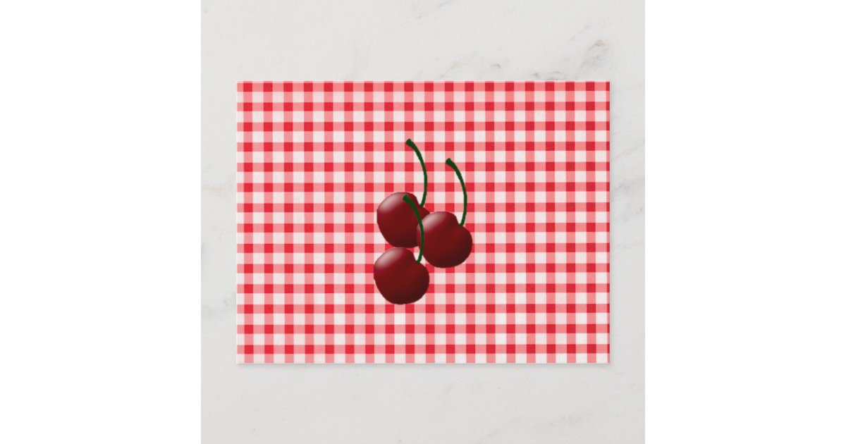 Cherry Bunch Recipe Cards | Zazzle