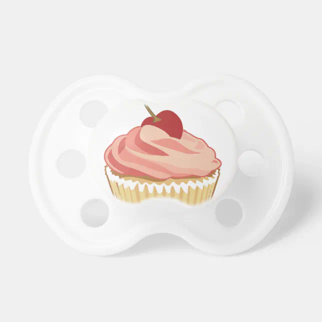 Cherry Cupcake Pacifier | Zazzle