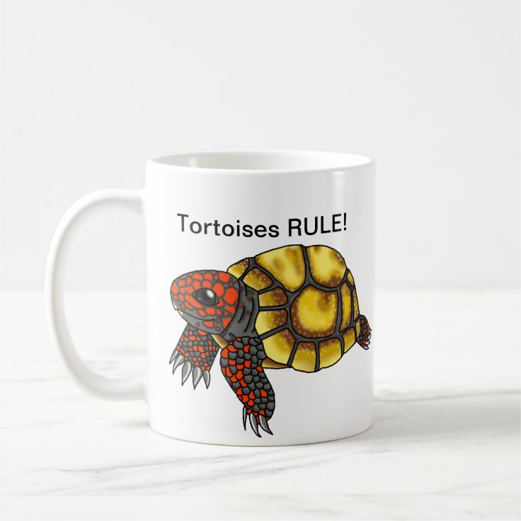 Cherry-Head Red-Footed Tortoise Mug | Zazzle