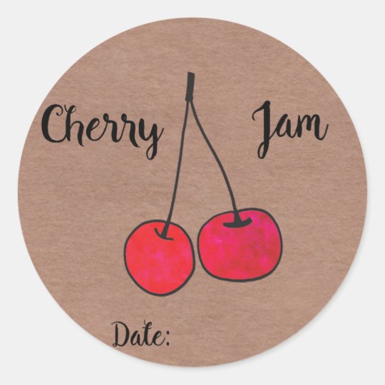 Cherry Jam Labels | Zazzle.com