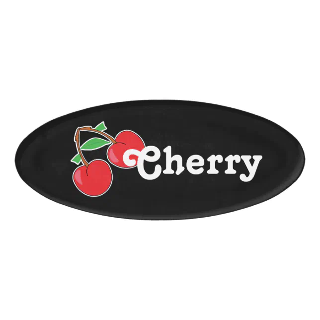 Cherry Name Name Tag | Zazzle