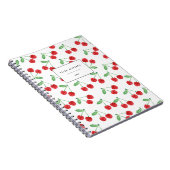 Cherry Pattern Personalized Notebook | Zazzle