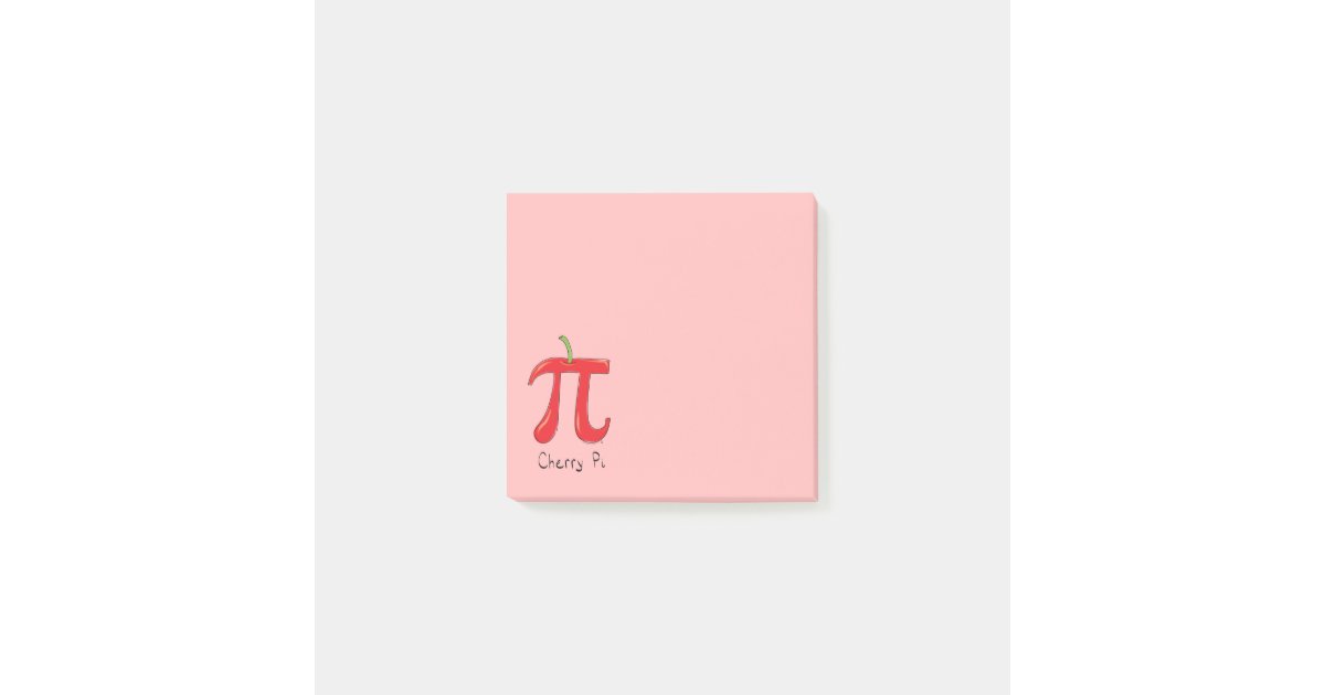 Cherry Pi Cute Math Pi Day Notes | Zazzle