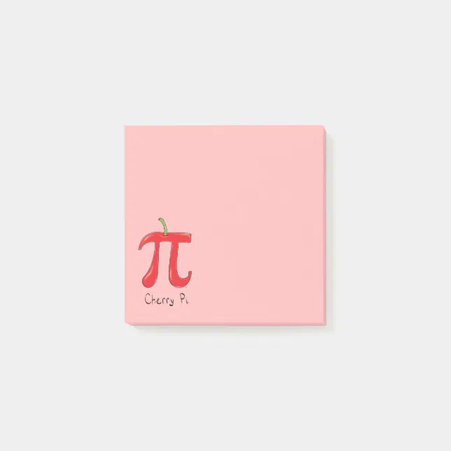 Cherry Pi Cute Math Pi Day Notes | Zazzle