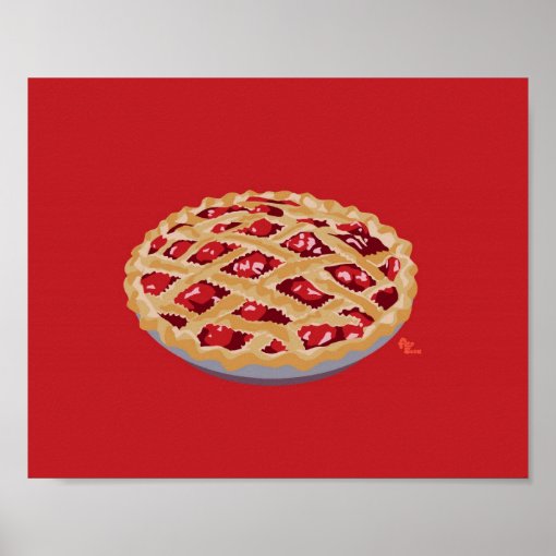 Cherry Pie Print | Zazzle