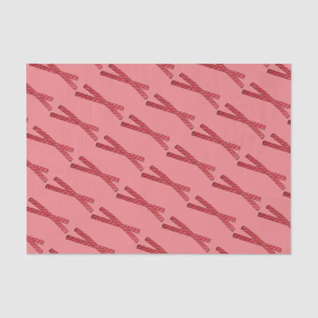 Cherry Red Licorice Whips Liquorice Twist Candy Tissue Paper | Zazzle