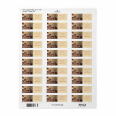 Cherub Christmas Return Address Labels | Zazzle