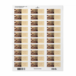 Cherub Christmas Return Address Labels | Zazzle