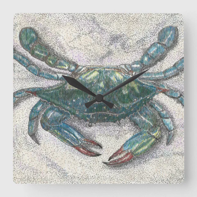 Chesapeake Bay Blue Crab Wall Clock | Zazzle
