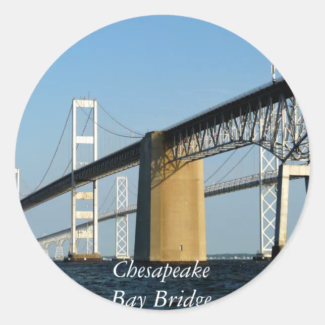 Chesapeake Bay Bridge - STICKER | Zazzle