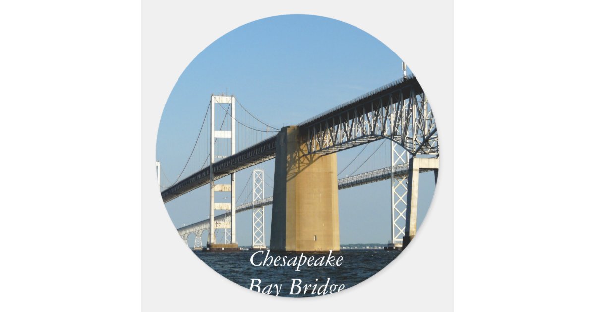 Chesapeake Bay Bridge - STICKER | Zazzle