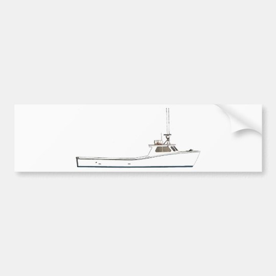 Chesapeake Bay Deadrise Boat Bumper Sticker | Zazzle.com