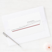 Chesapeake Bay deadrise boat (full cabin) Rectangular Sticker | Zazzle