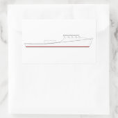 Chesapeake Bay deadrise boat (full cabin) Rectangular Sticker | Zazzle