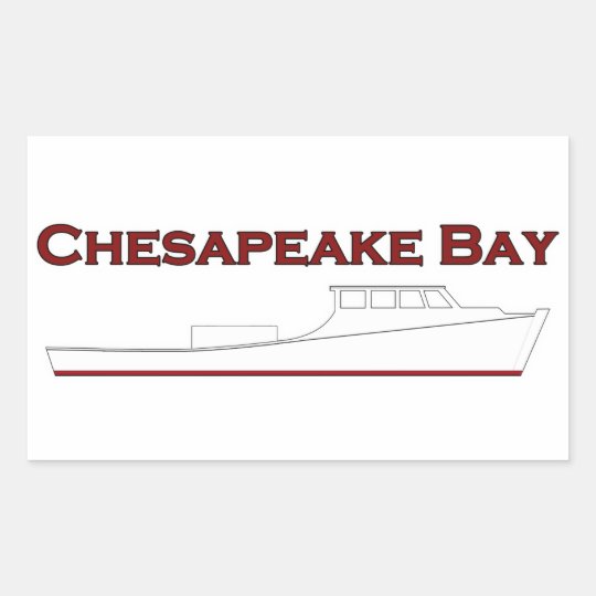 Chesapeake Bay Deadrise Workboat Rectangular Sticker | Zazzle.com