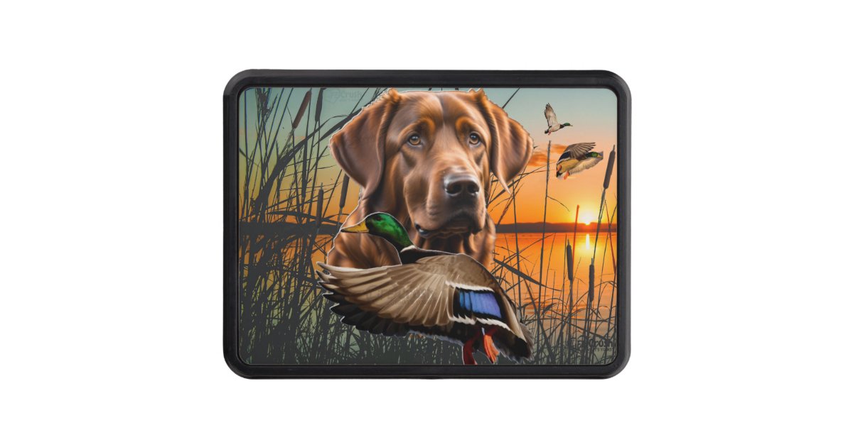 Chesapeake Bay Retriever Duck Hunting Hitch Cover | Zazzle