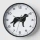 Chesapeake Bay Retriever Silhouette Chessie Clock | Zazzle