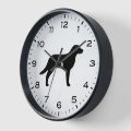 Chesapeake Bay Retriever Silhouette Chessie Clock | Zazzle