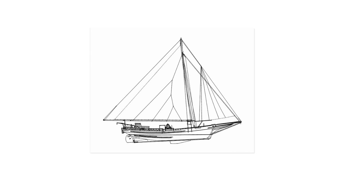 Chesapeake Bay Skipjack Sailboat Postcard | Zazzle.com