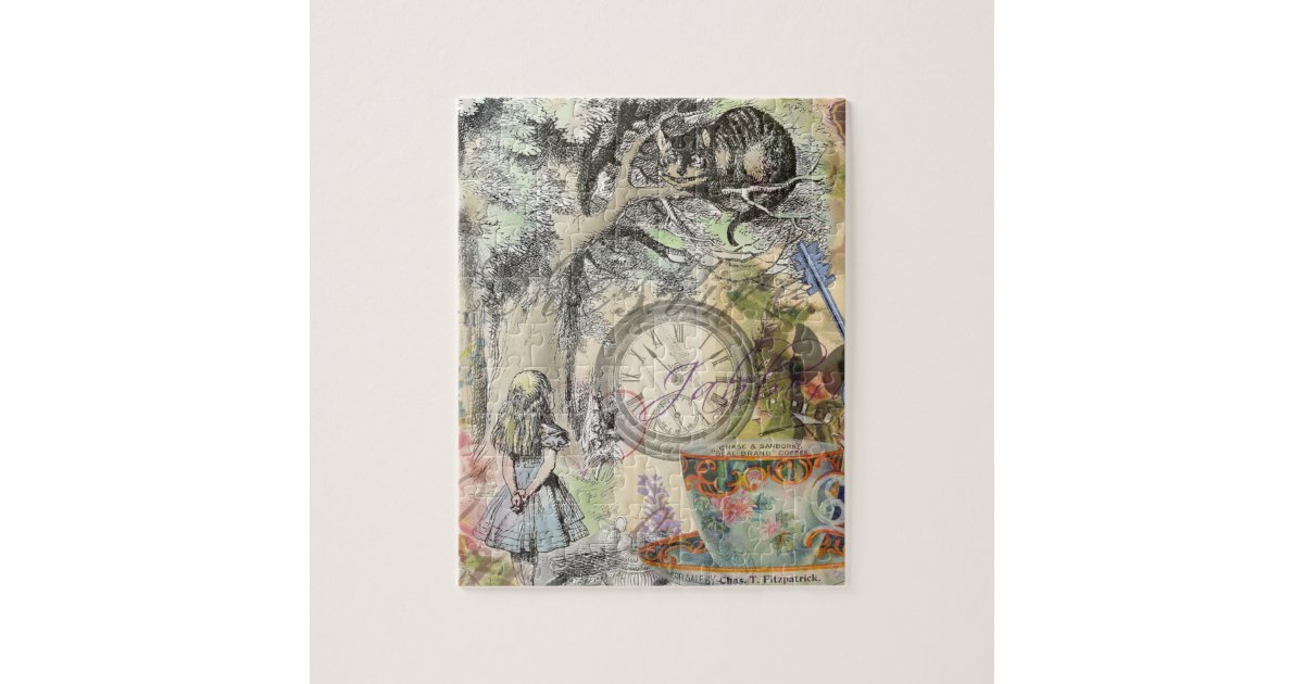 Cheshire Cat Alice Wonderland Classic Jigsaw Puzzle | Zazzle