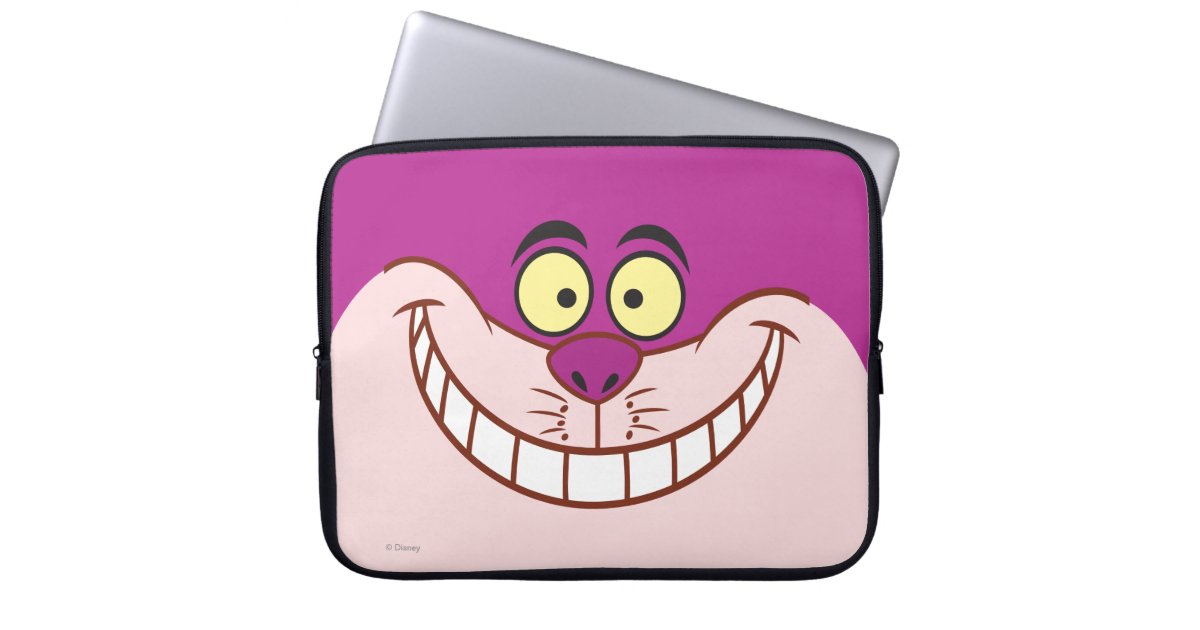 Cheshire Cat Face Laptop Sleeve | Zazzle