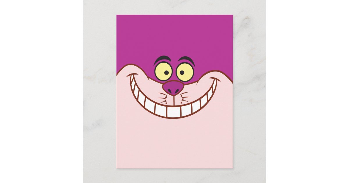 Cheshire Cat Face Postcard | Zazzle