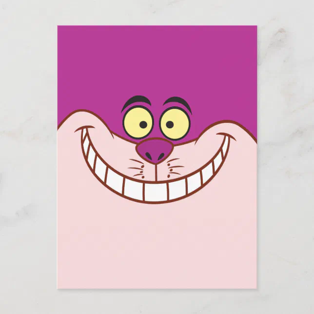 Cheshire Cat Face Postcard | Zazzle
