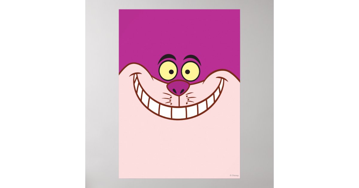 Cheshire Cat Face Poster | Zazzle