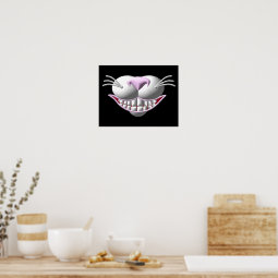 Cheshire Cat Smile Poster | Zazzle