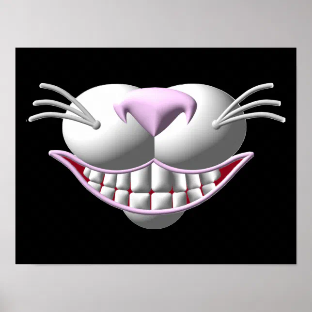 Cheshire Cat Smile Poster | Zazzle