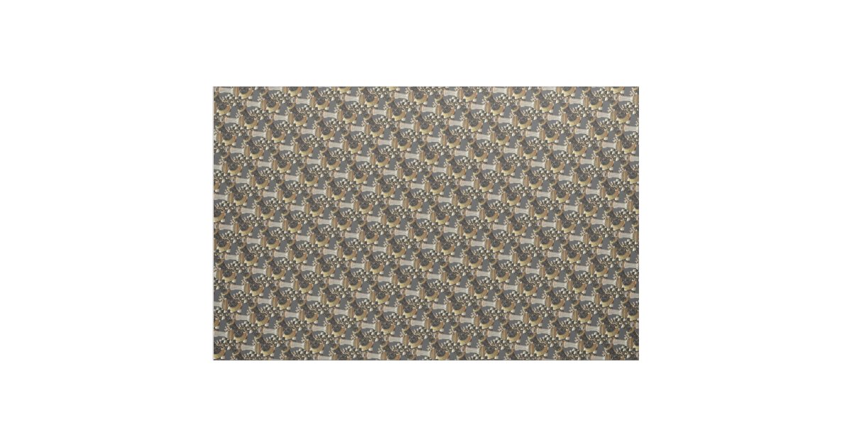 Chess Battle Chess Board Fabric | Zazzle