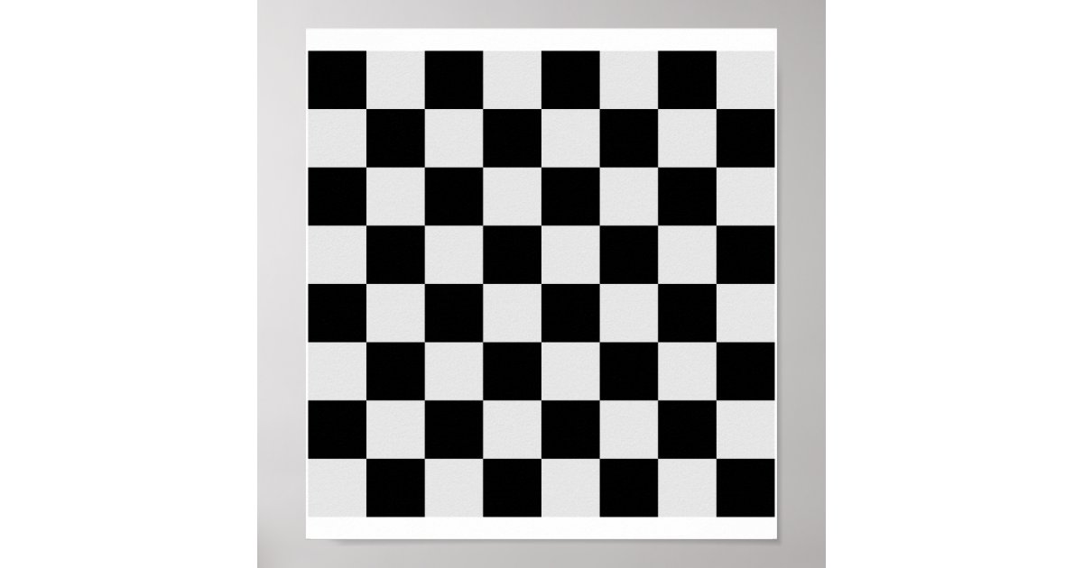 Chess board poster | Zazzle