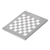 Chess board with numbers and letters lesson notepad | Zazzle