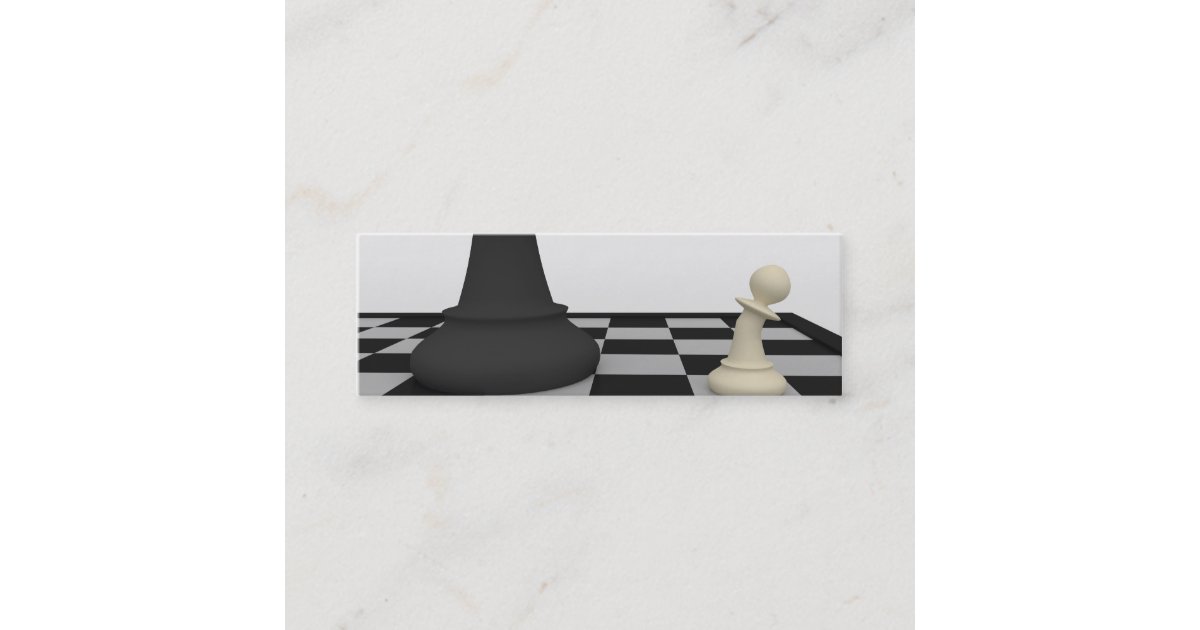 Chess bookmark business card | Zazzle