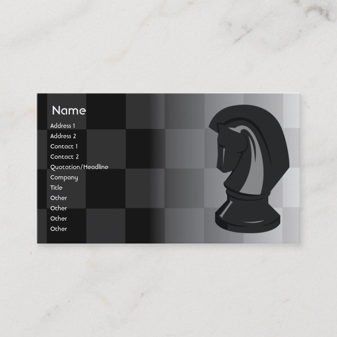 Chess - Business Business Card | Zazzle