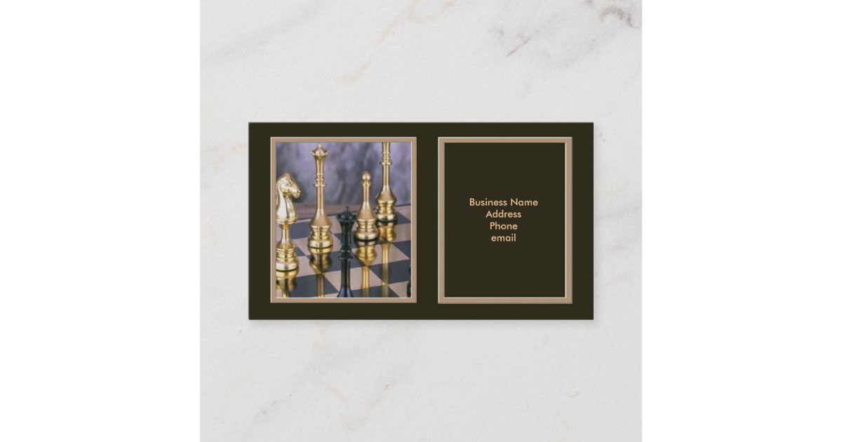 Chess Business Card | Zazzle